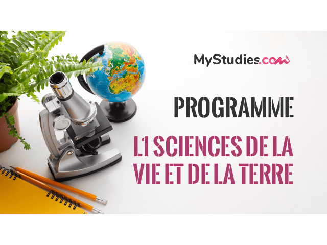 Description du programme de 1re année de licence parcours SVT